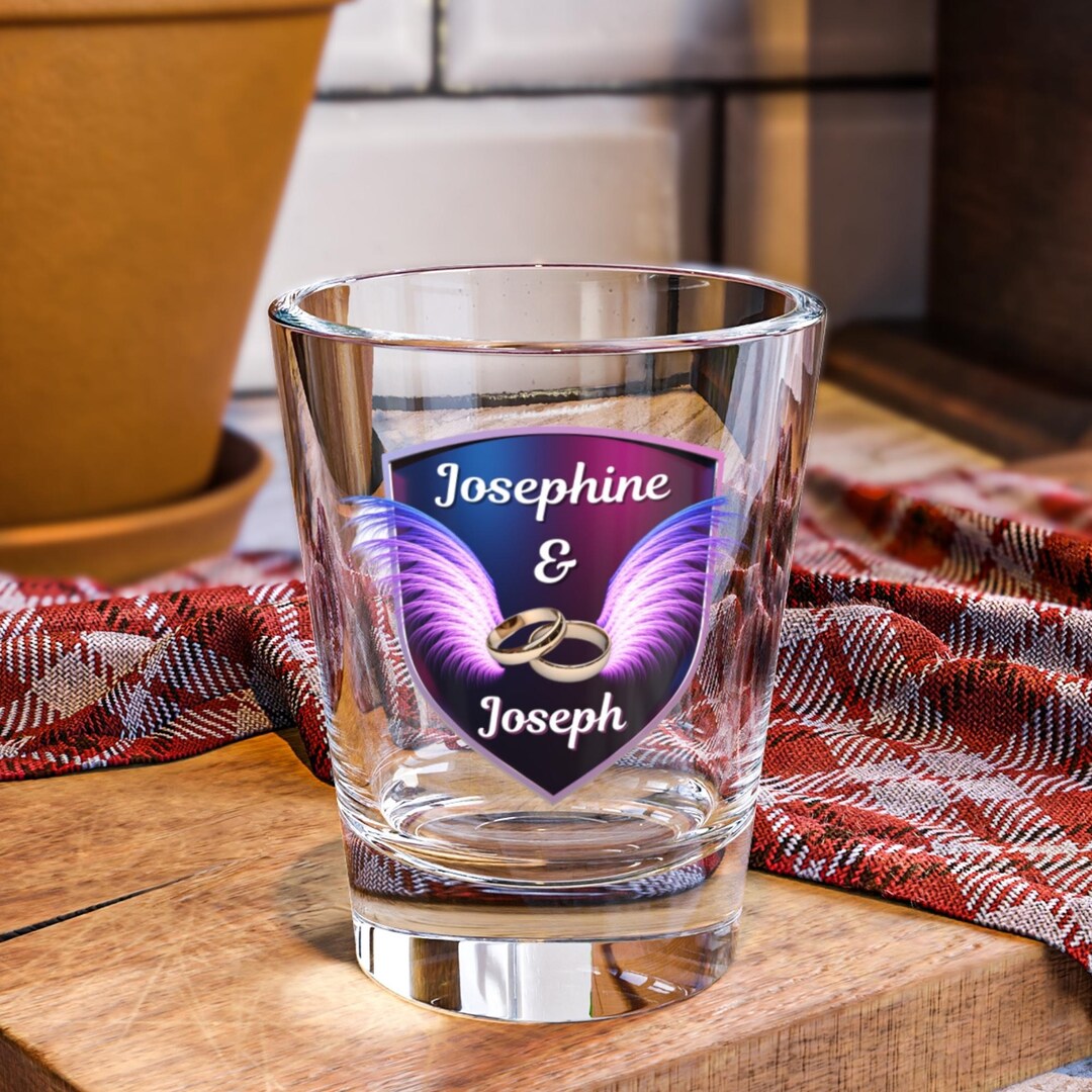 Personalized Shot Glass Gift Custom Made Shot Glass 1.5 Oz Wedding ...