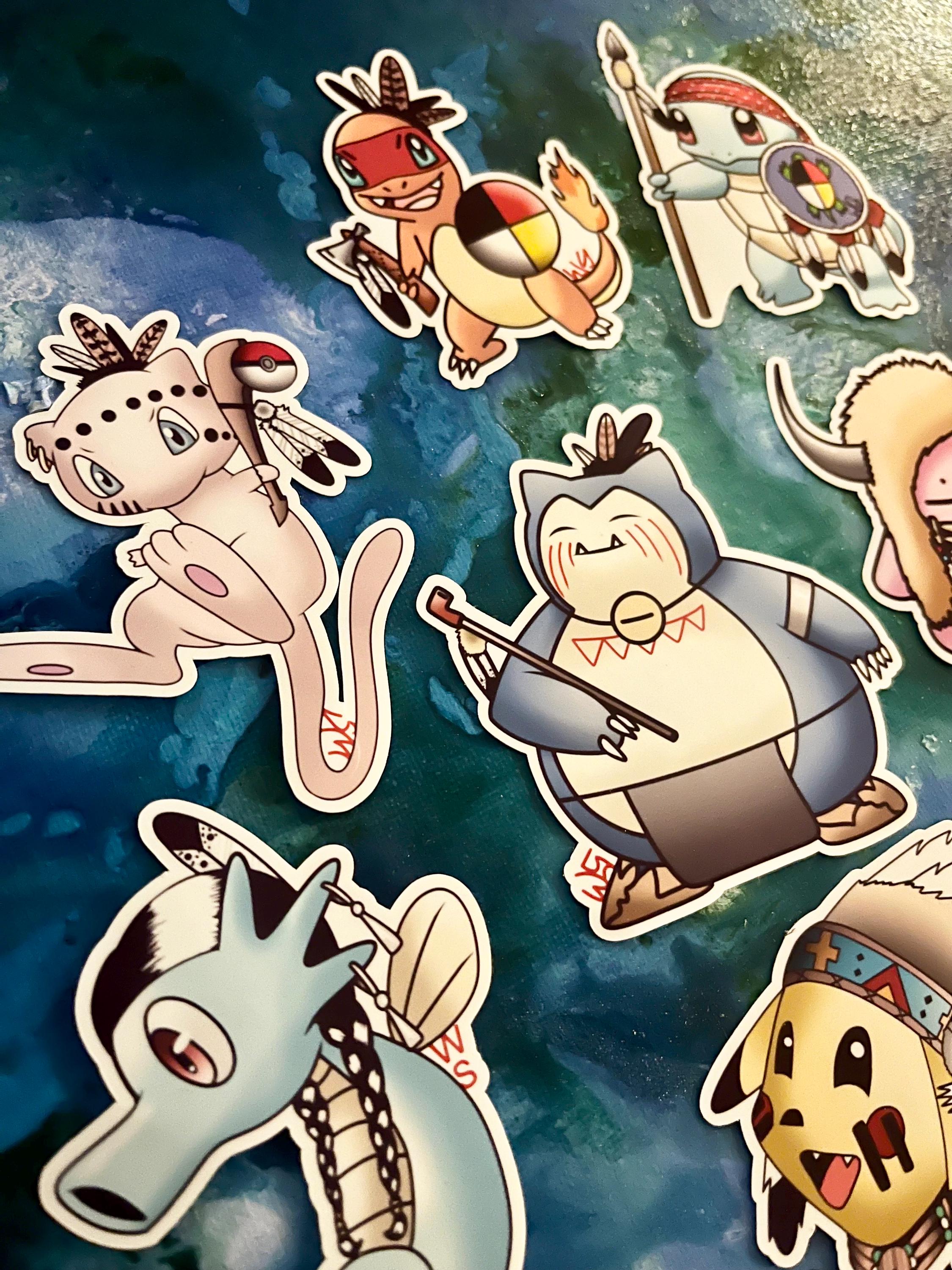 Native American Pokémon Sticker Pack of 12 - Collectible Stickers ...