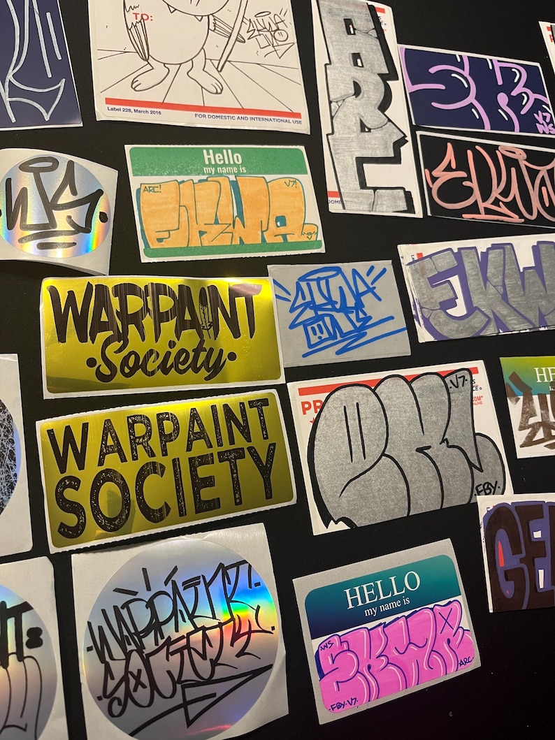 Graffiti Sticker Pack by Artist “ekwa One” (25 Pack) - Etsy