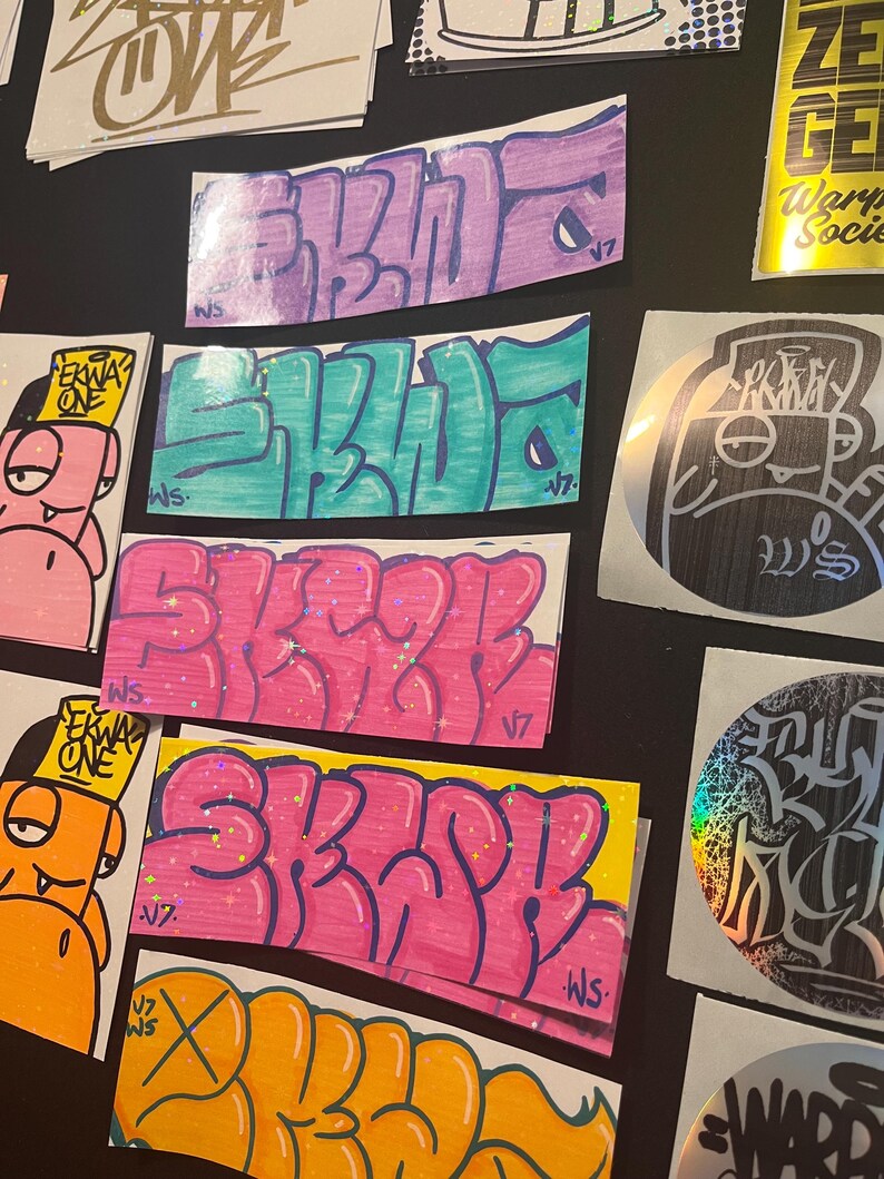 Graffiti Sticker Pack by Artist “ekwa One” (25 Pack) - Etsy