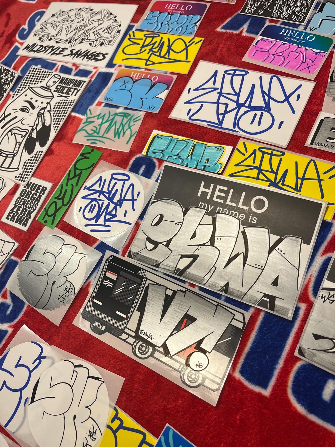 Graffiti Sticker Pack by Artist “ekwa One” - Etsy
