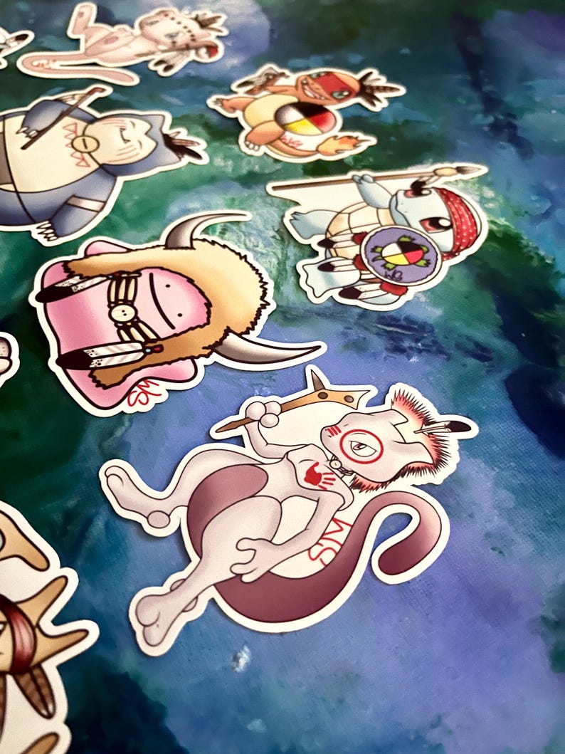 Native American Pokémon Sticker Pack of 12 - Collectible Stickers ...