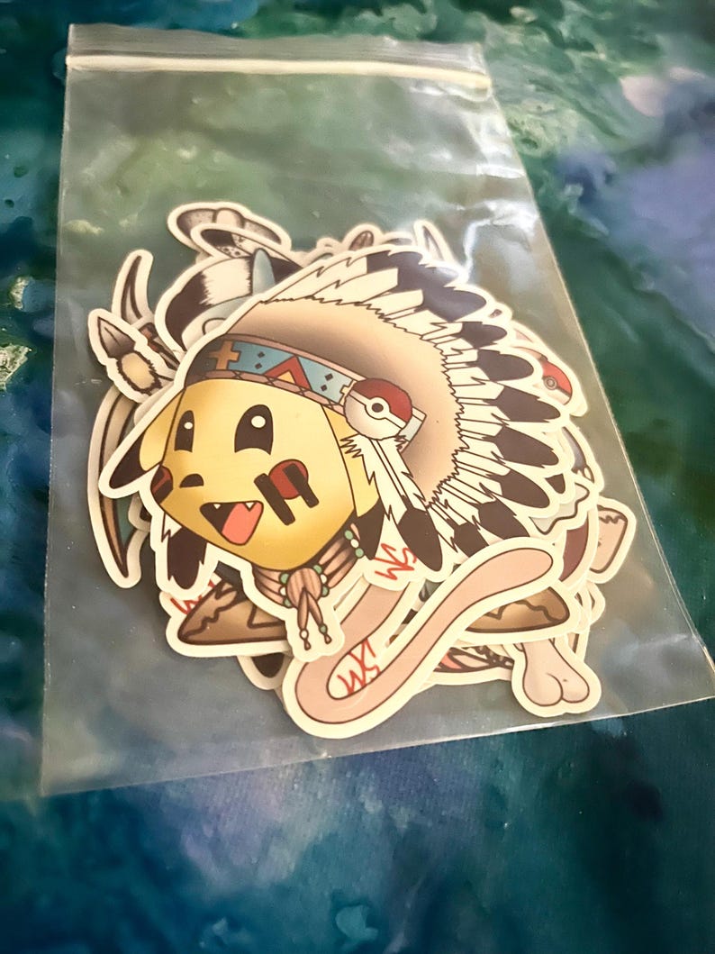 Native American Pokémon Sticker Pack of 12 - Collectible Stickers ...