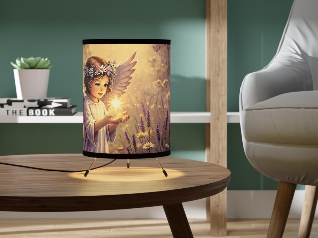 Baby Angel Decor Nursery Lamp, Bedroom Night Light, Nursery Lighting ...