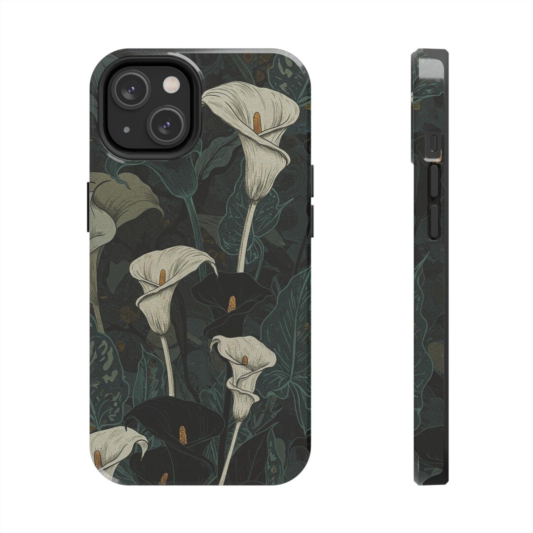Dark Academia Calla Lilly Phone Case, Tough Phone Cover, Unique Nature ...