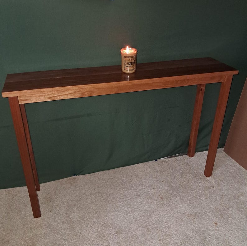 Solid Cherry Wood Entry/ Sofa Table - Etsy