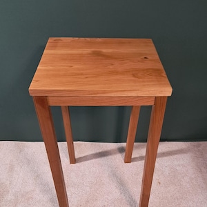 Solid Cherry Wood End Table - Etsy