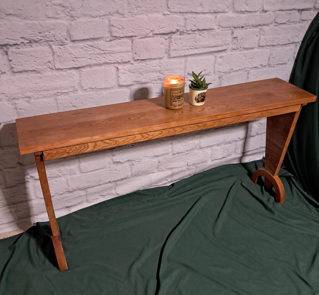Solid Cherry Wood Entry Table - Etsy
