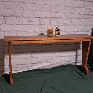 Solid Cherry Wood Entry Table - Etsy