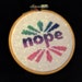 Nope Cross Stitch Pattern Pdf Digital Download - Etsy
