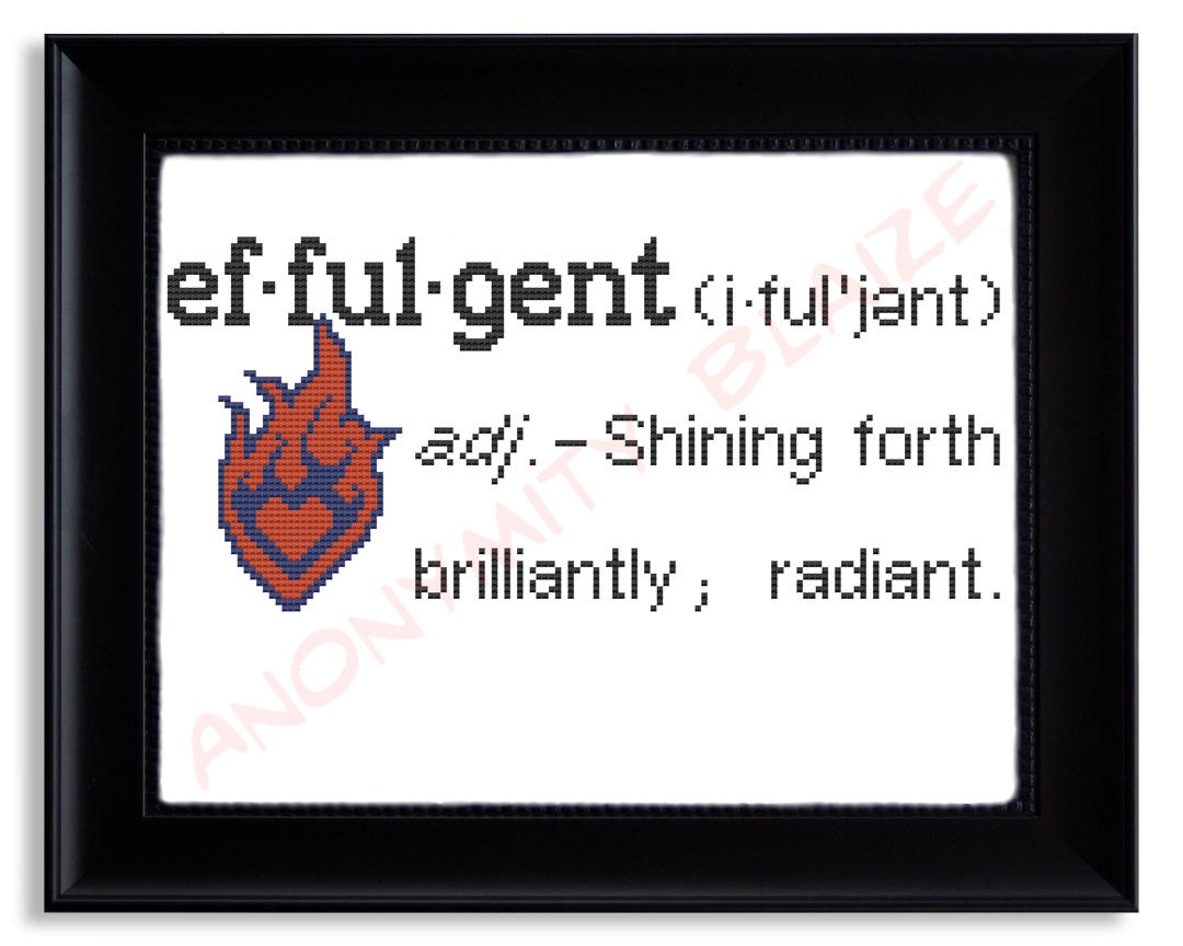 Effulgent Definition Cross Stitch Pattern - Etsy