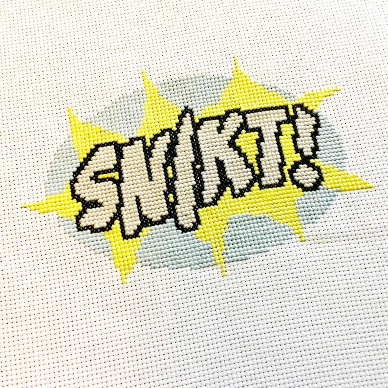 SNIKT Cross Stitch Pattern - Etsy
