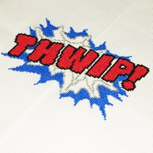 Comic Book "thwip" Cross Stitch Pattern - Etsy