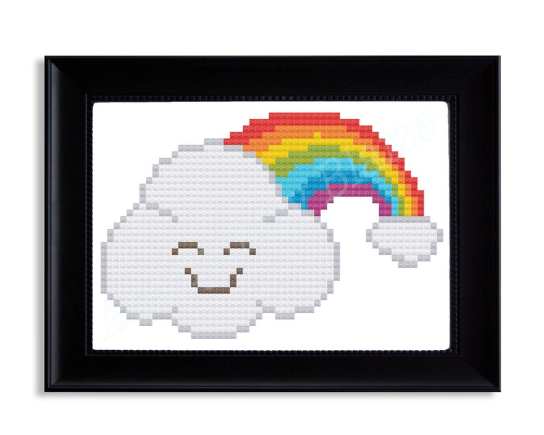Cute Cloud Cross Stitch Pattern - Etsy
