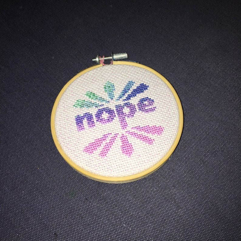 Nope Cross Stitch Pattern Pdf Digital Download - Etsy
