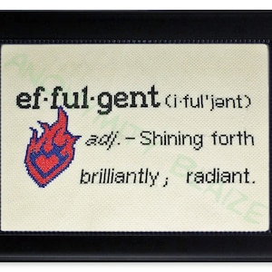 Effulgent Definition Cross Stitch Pattern - Etsy
