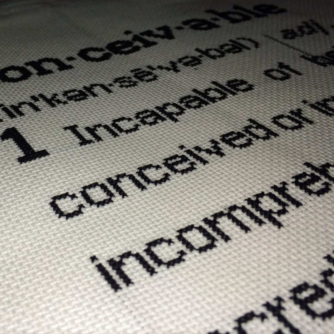 Inconceivable Definition Cross Stitch Pattern - Etsy UK