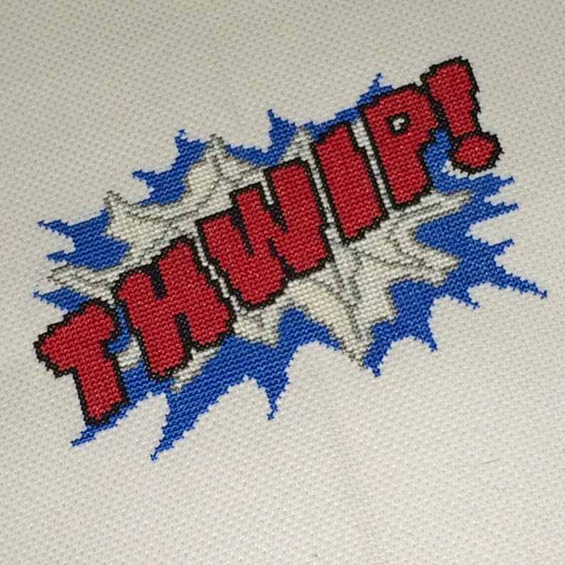 Comic Book "thwip" Cross Stitch Pattern - Etsy