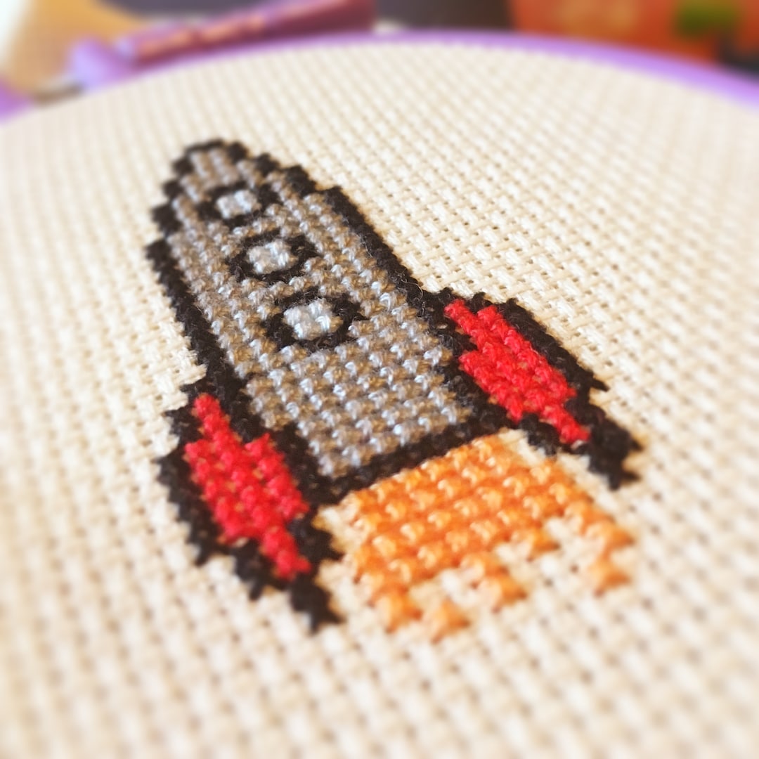 Mini Rocket Cross Stitch Pattern - Etsy
