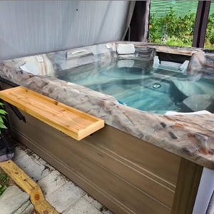 32” Hot Tub Table for Spa | Folding Hot Tub Table | Hot Tub Drinks ...