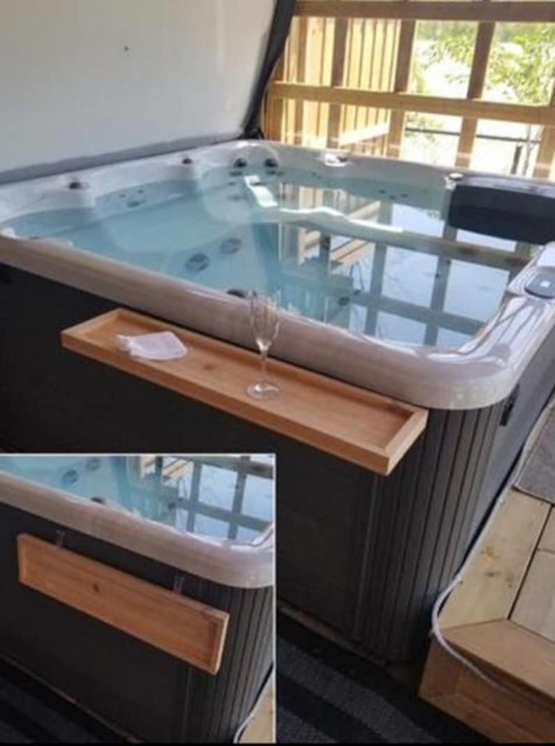 32” Hot Tub Table for Spa | Folding Hot Tub Table | Hot Tub Drinks ...