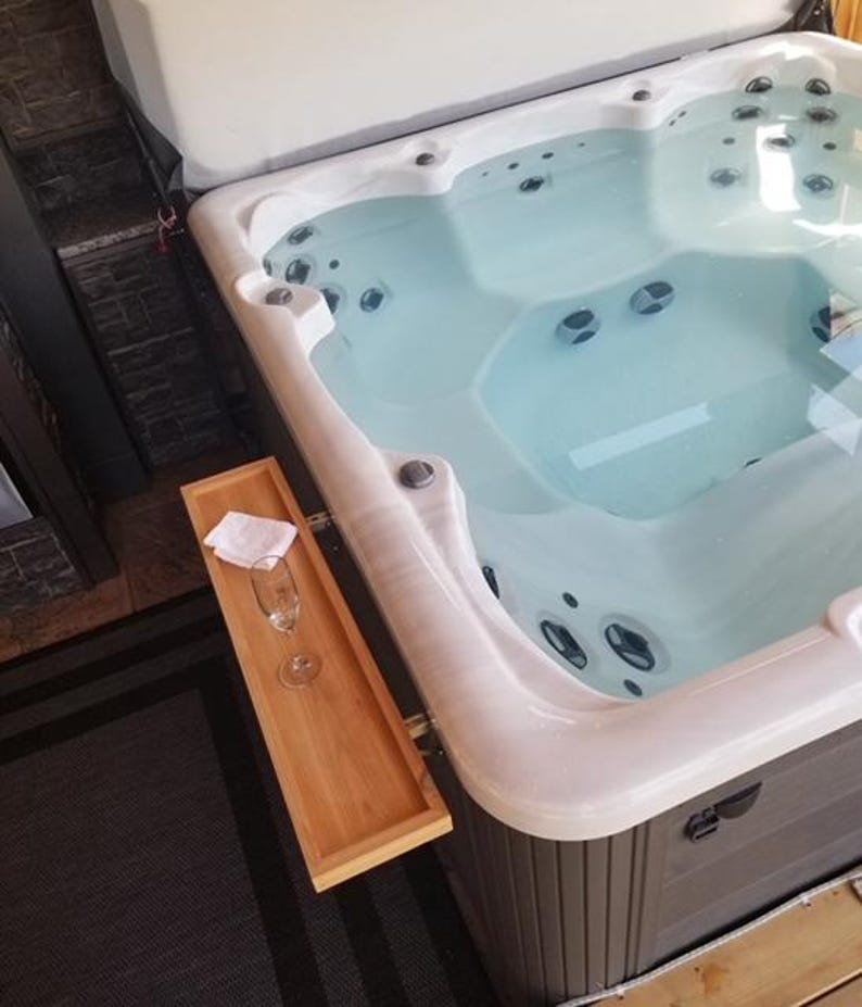 32 Hot Tub Table for Spa Spa Table Hot Tub Decor Hot Tub Drink Hot Tub ...