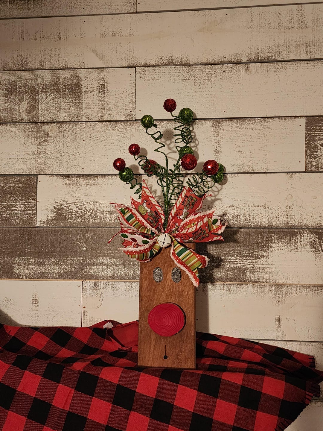 Wooden Reindeer, Christmas Decor, Rustic Reindeer, Farmhouse, Rudolph ...