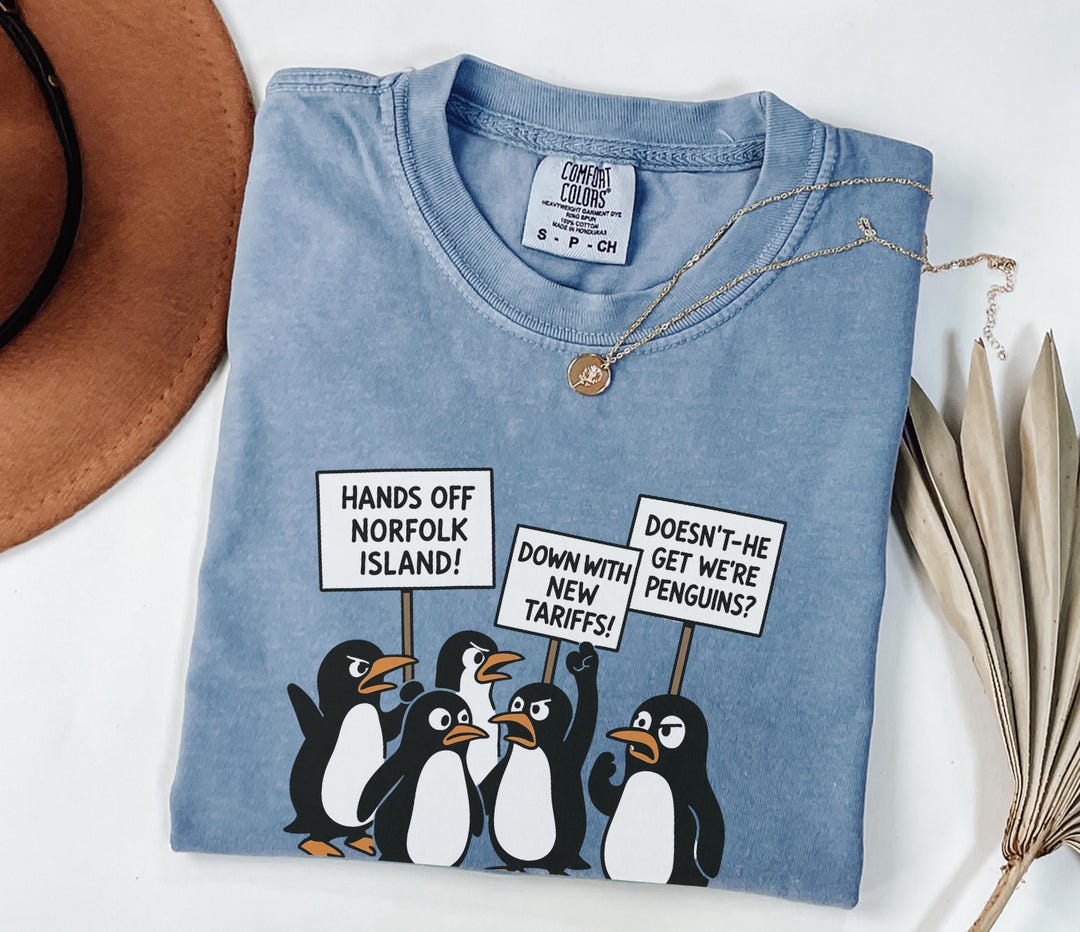 Liberation Day Protest T-shirt - Funny Penguin Trump Protest T-shirt ...