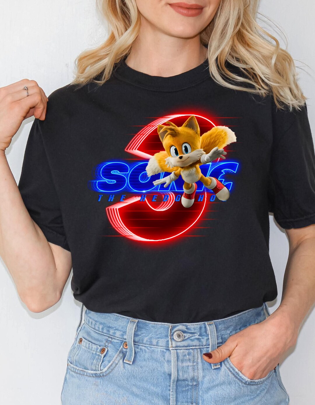 Sonic the Hedgehog T-shirt Speedster Energy, Japanese Anime Hero ...