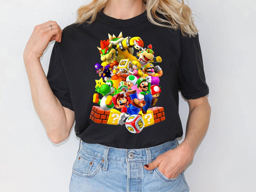 Super Mario Brother, Super Mario Birthday Shirt, Super Mario Family ...