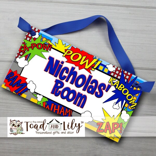 Superhero Door Sign - Etsy