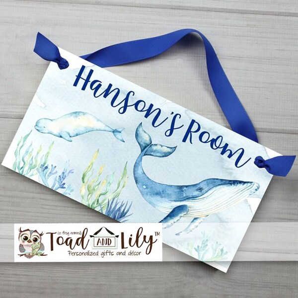 Whale Door Hanger - Etsy
