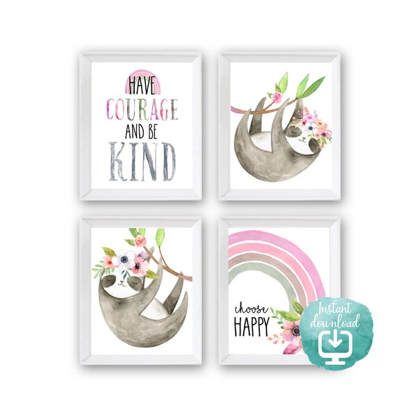 Sloth Art Print - Etsy