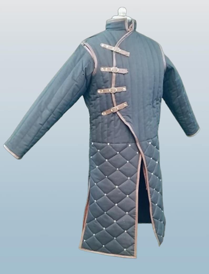 Medieval Gambeson Costume Handmade Gambeson Cotton Fabric Aketon Jacket ...