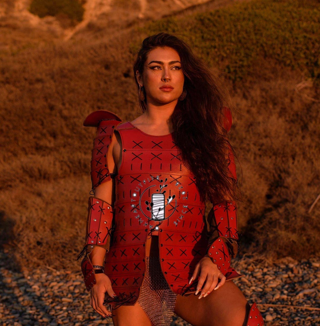 Samurai Armor Leather - Medieval Leather Body Armor Jacket Costume Ren ...