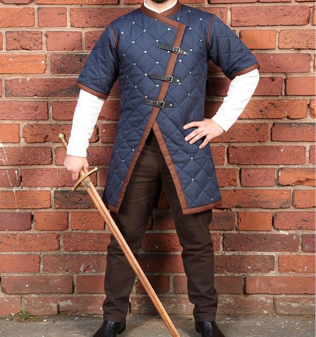 Viking Gambeson for Ren Faire – Medieval LARP Padded Costume Jacket - Etsy