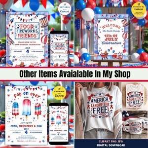 Editable 4th of July Gift Tag Printable July 4 Tag Red White Blue ...