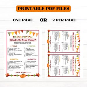 Thanksgiving Game - What's on Your Phone? Fun Family Holiday Dinner ...