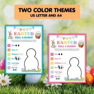 Printable Easter Roll A Bunny Dice Game Fun Family Activity for Kids ...