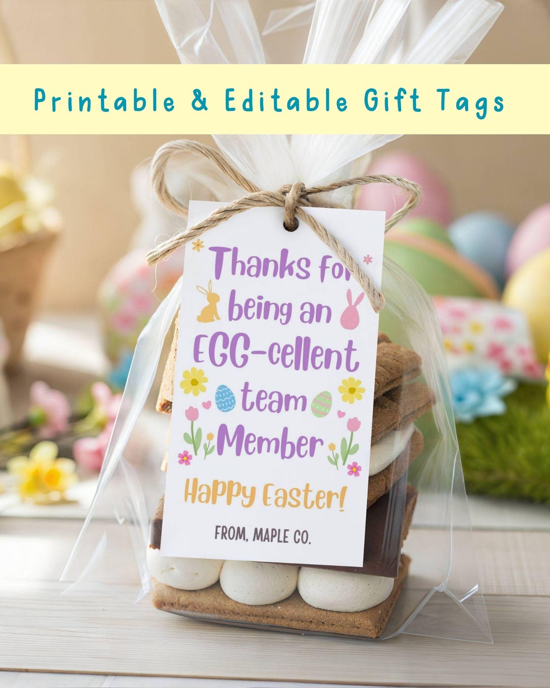 Easter Employee Appreciation Gift Tag Thanks for Being an Egg-cellent ...