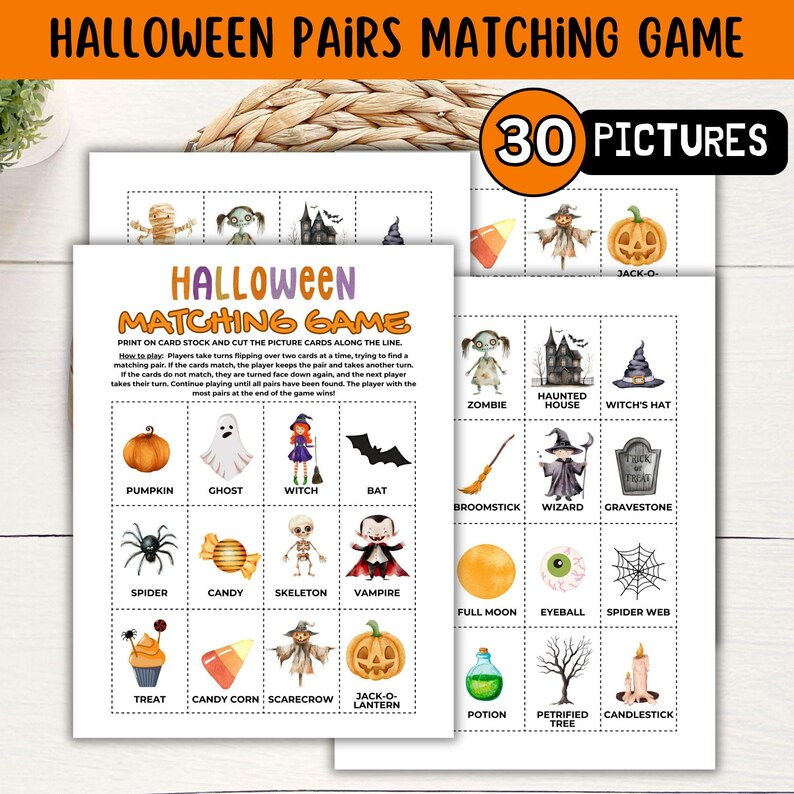 Halloween Game Bundle Printable Halloween Party Games & Activities for ...