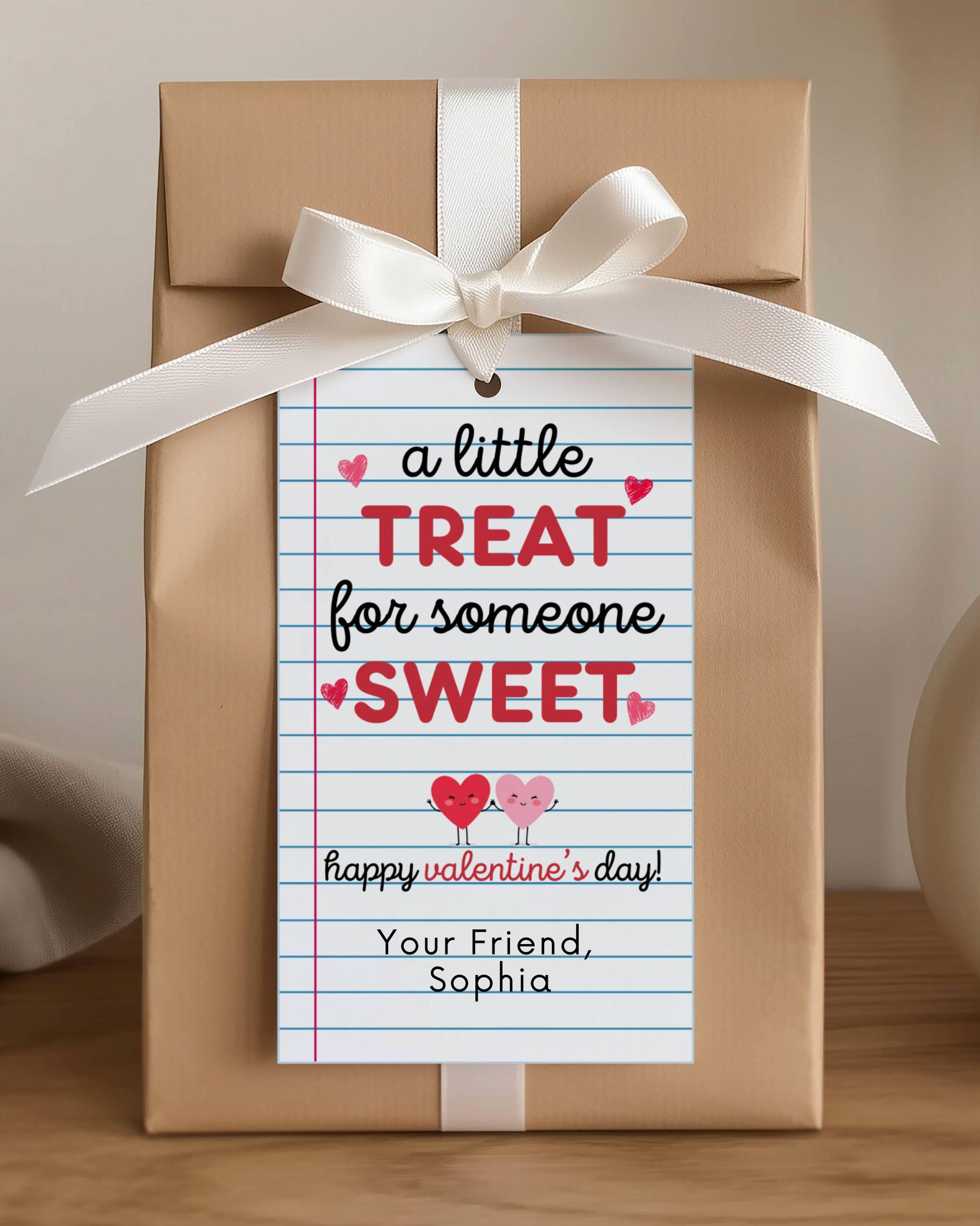 Printable Valentine Gift Tags Kids Editable Sweet Treat Tags Classroom ...