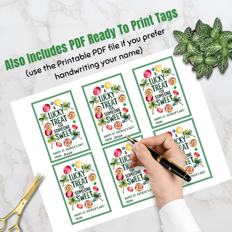 St Patricks Day Gift Tags A Lucky Treat for Someone Sweet Printable ...