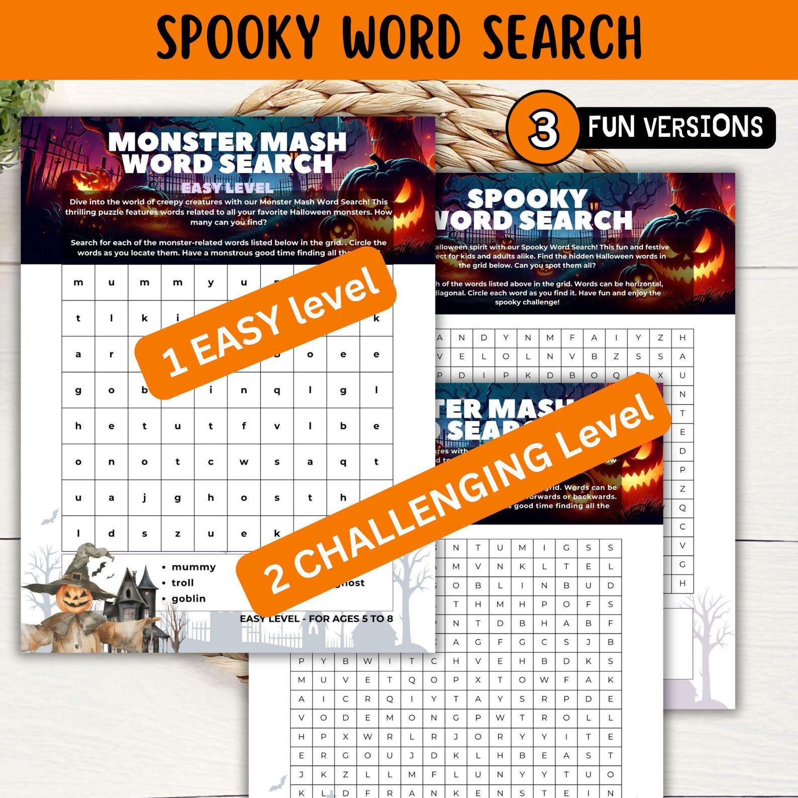 Halloween Game Bundle Printable Halloween Party Games & Activities for ...