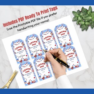 Editable 4th of July Gift Tag Printable July 4 Tag Red White Blue ...