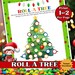 Roll A Tree Christmas Game Printable Christmas Party Game for Family ...