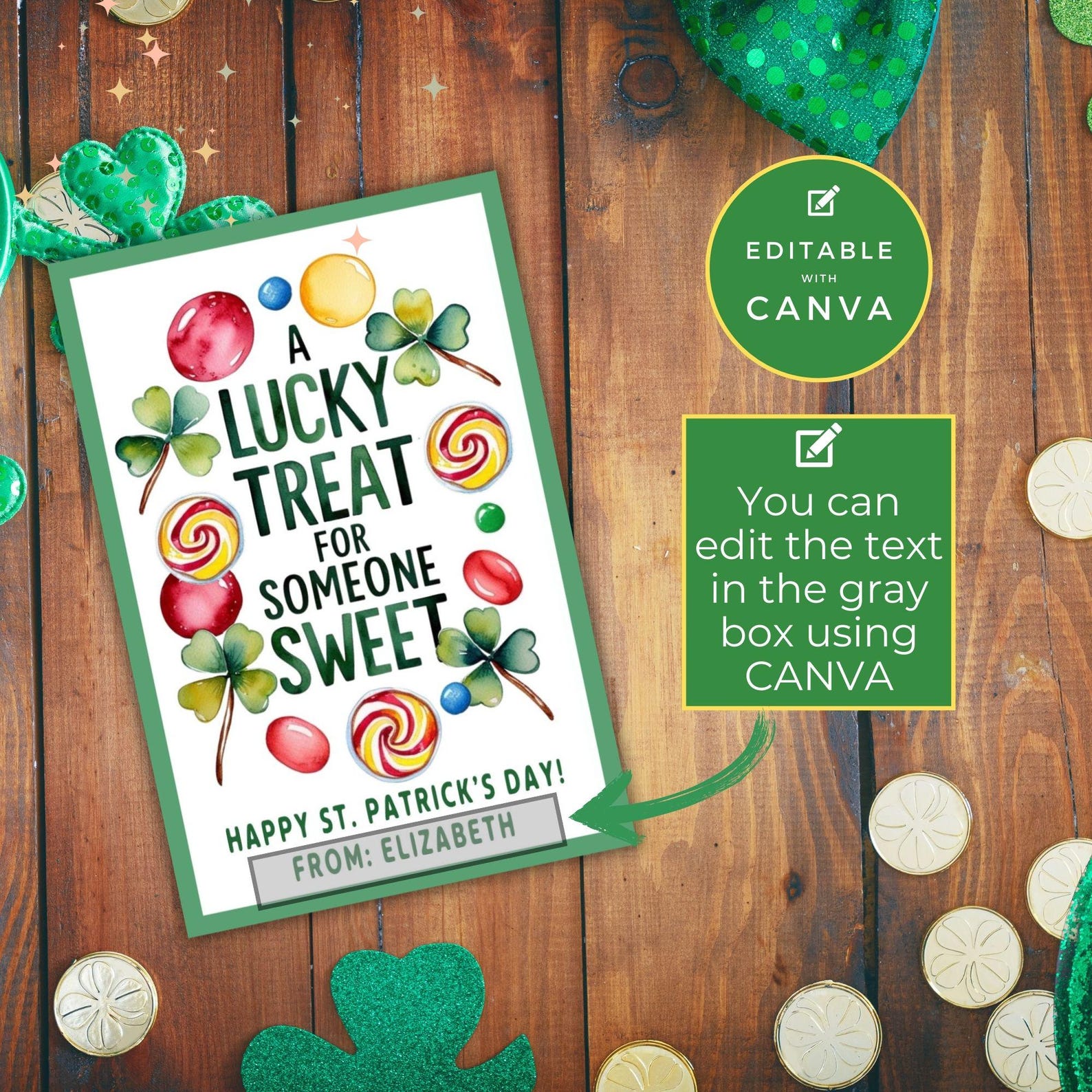 St Patricks Day Gift Tags A Lucky Treat for Someone Sweet Printable ...