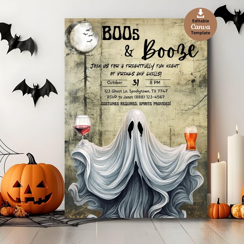 Boos and Booze Party - Etsy