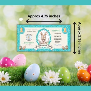 Easter Bunny Bucks Printable & Customizable Reward Coupons for Kids ...