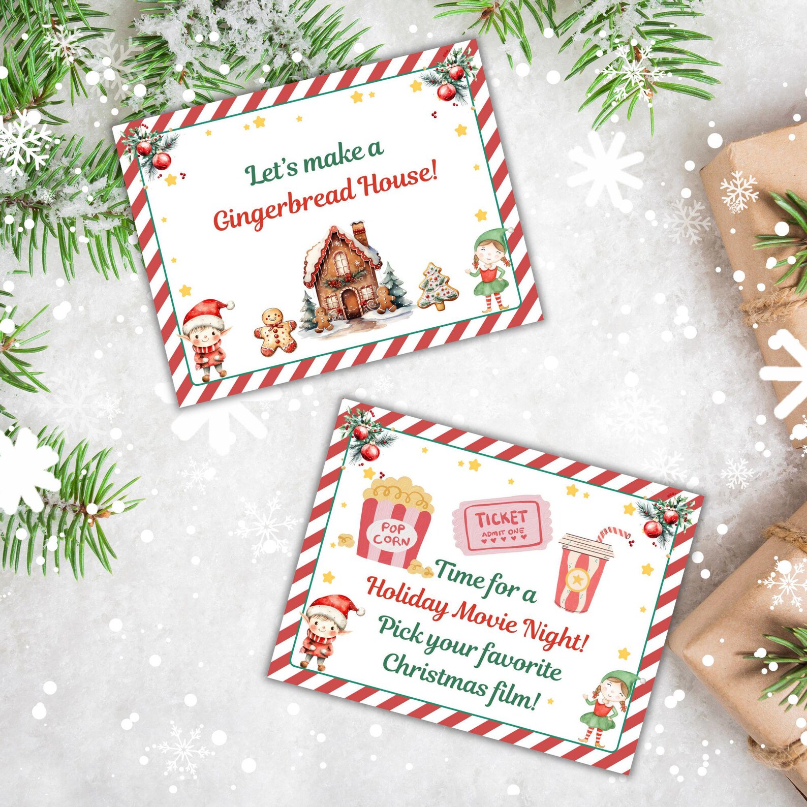 Printable Elf Notes for Kids - 36 Fun Festive Message Christmas Cards ...